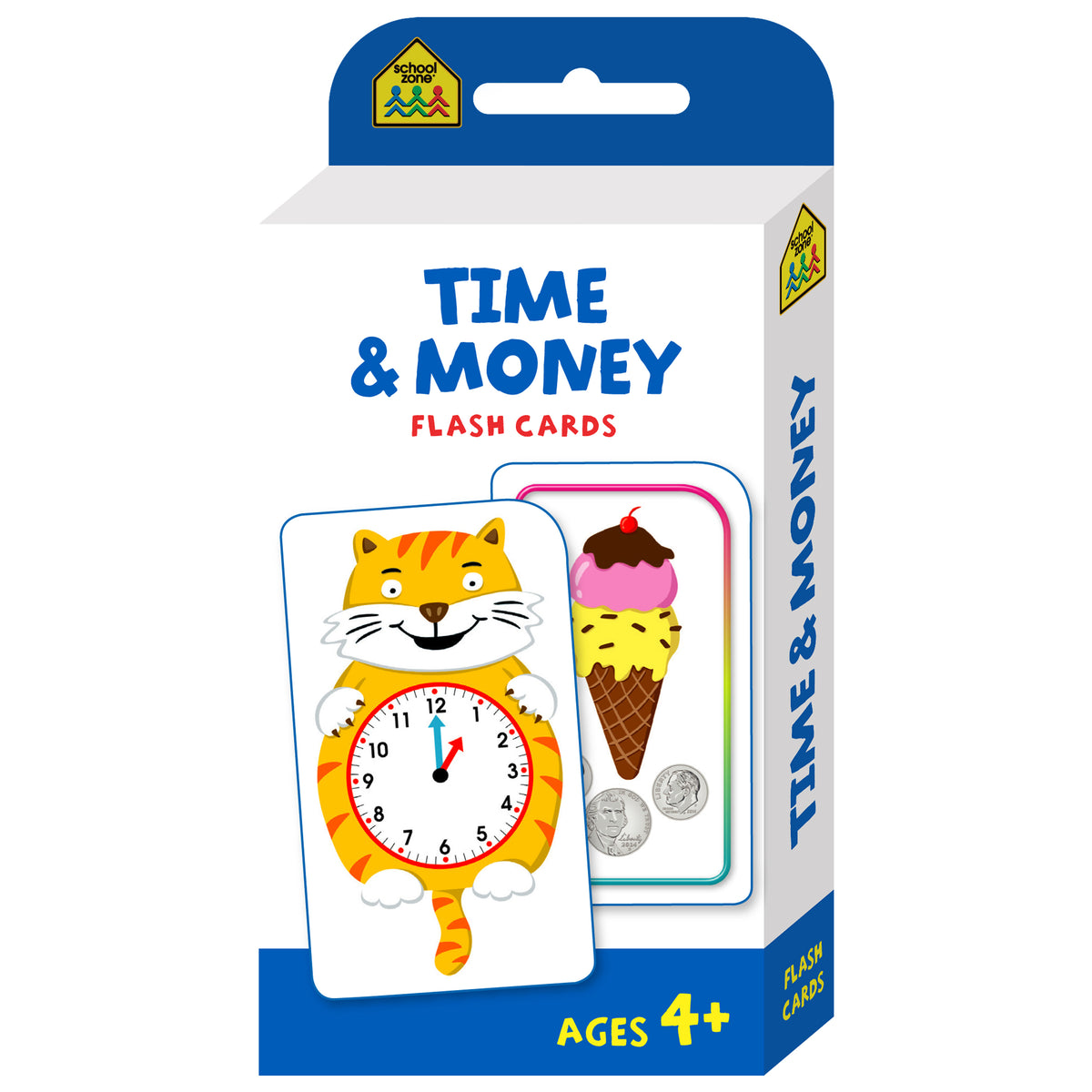 Time and Money- School Zone Flashcards — Games World South Australia