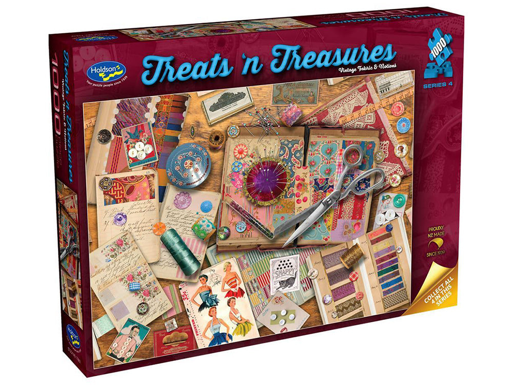 Fabric -TREATS N TREASURES 4 1000pc Holdsons — Games World South Australia