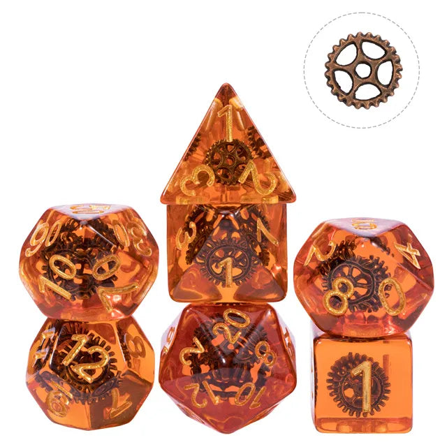 Gear Wheel Dice RED COPPER - Games World Dice — Games World South Australia