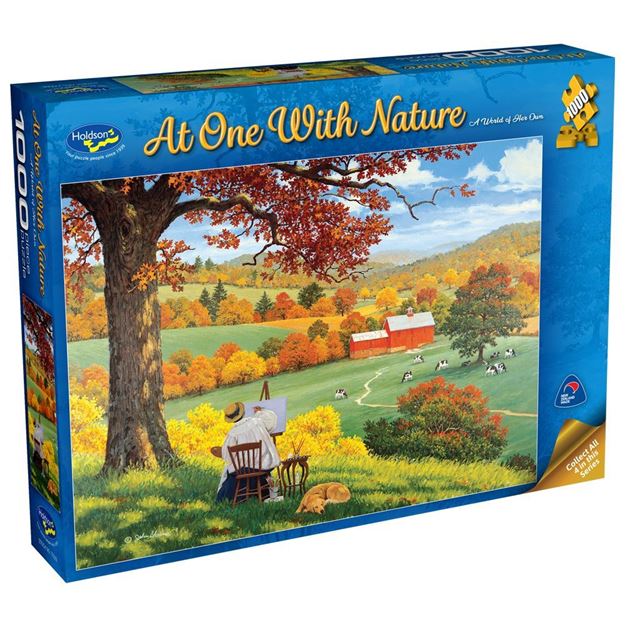 A World of Her Own - AT ONE WITH NATURE 1000pc HOLDSONS — Games World ...