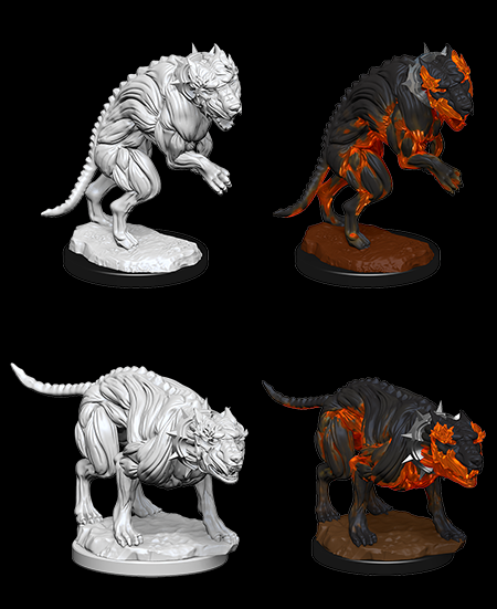 Hell Hounds - Pathfinder Deep Cuts Unpainted Miniatures — Games World ...