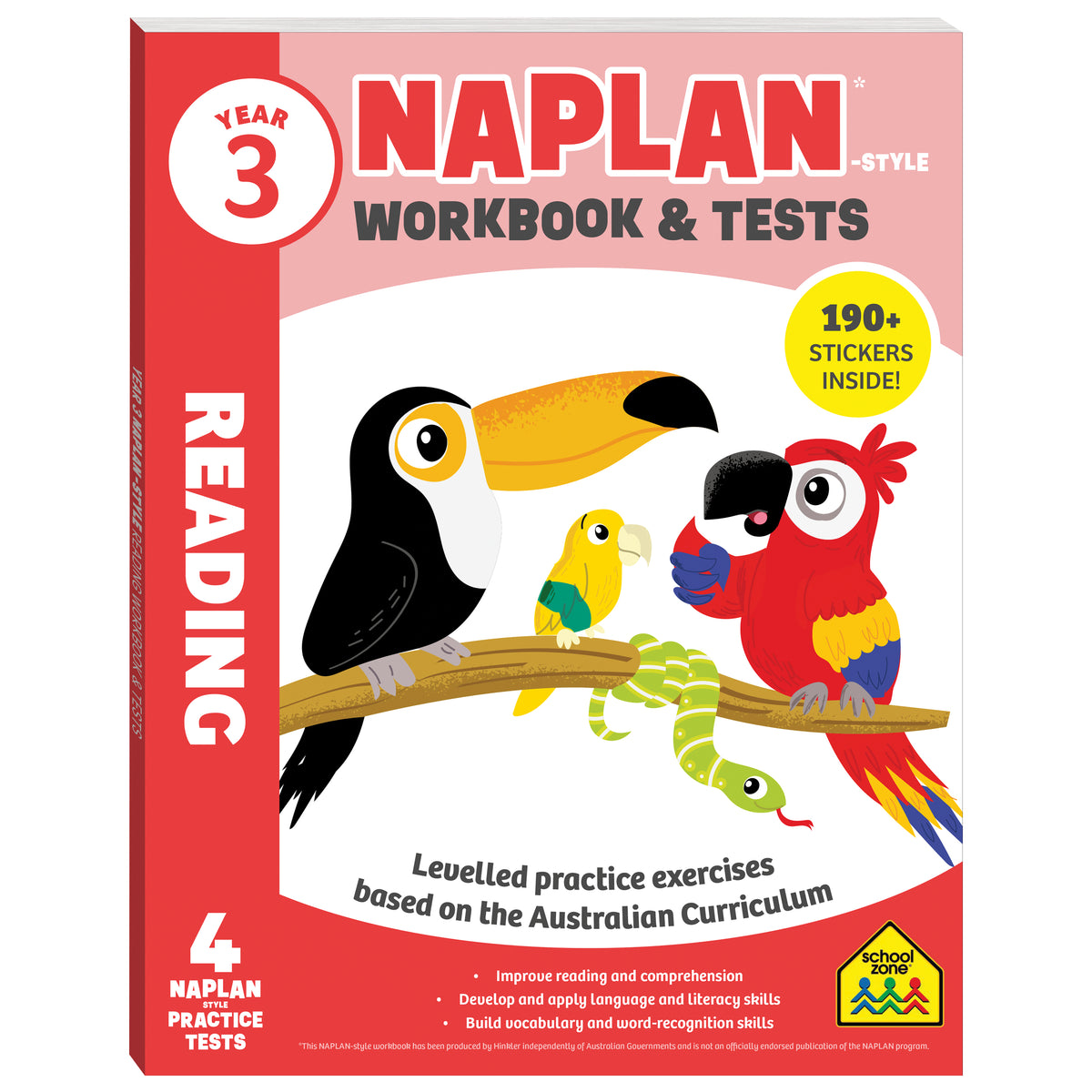 Year 3 Reading Workbook & test - School Zone Naplan — Games World South ...