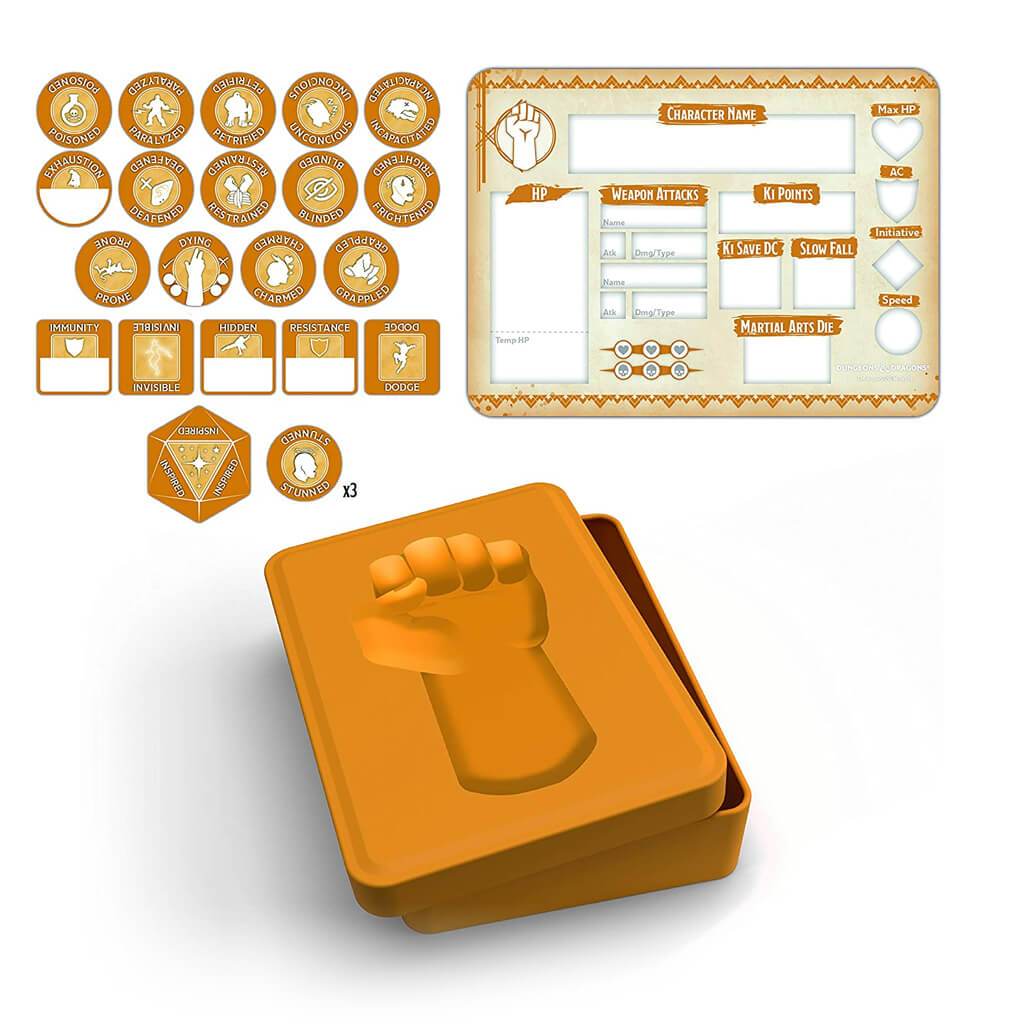 Monk: Dungeons & Dragons Class Token Set - D&D 5e — Games World South ...