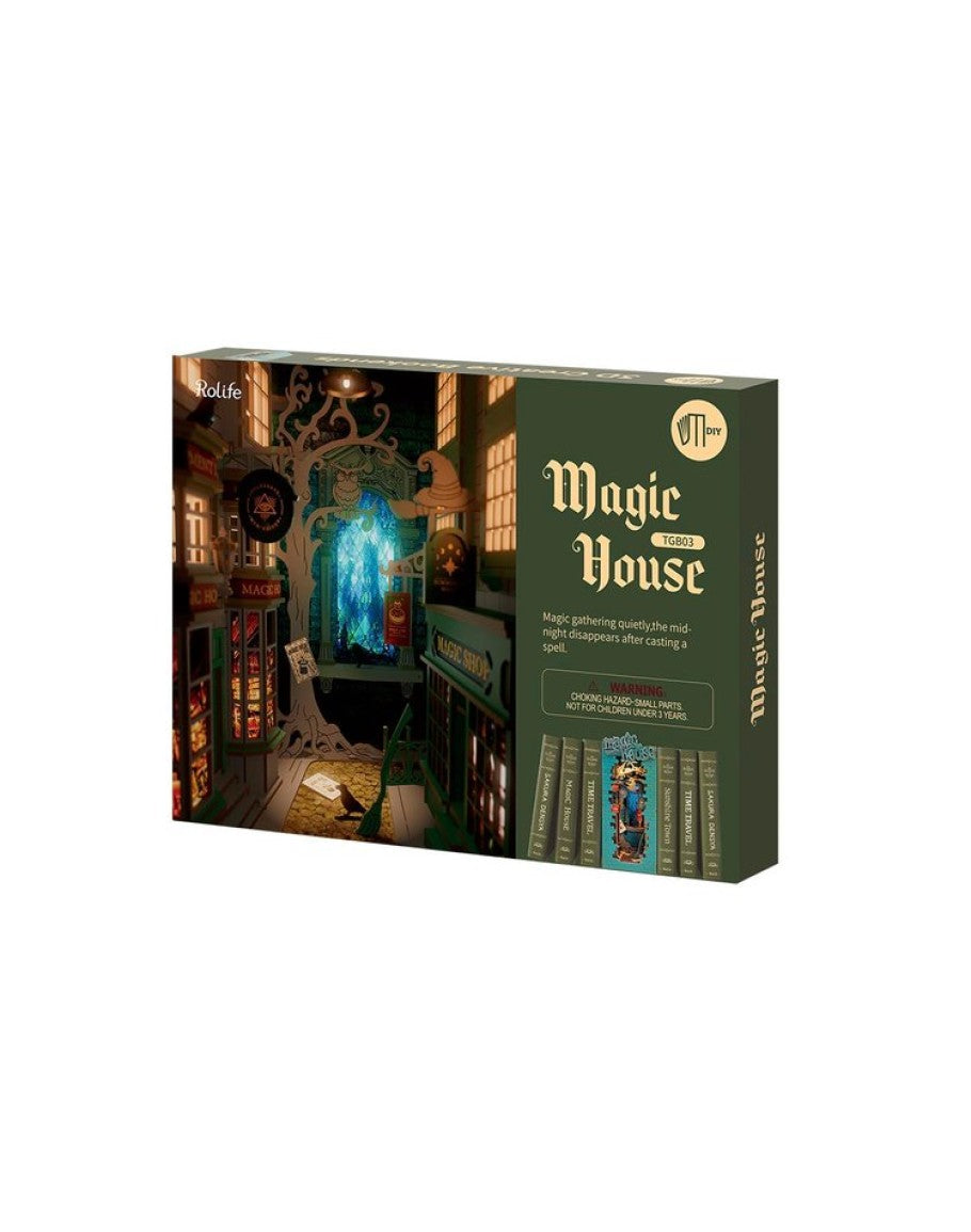 MAGIC HOUSE - DIY BOOKENDS KIT - ROBOTIME — Games World South Australia