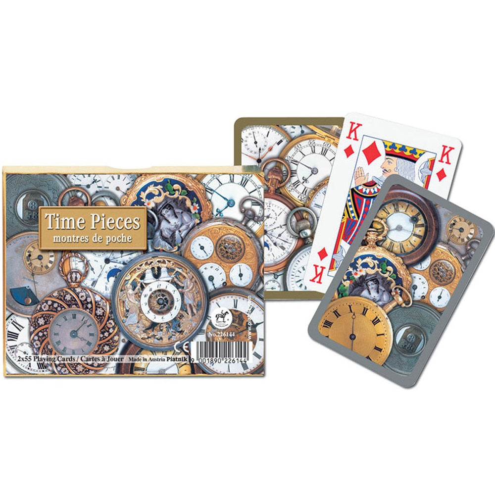 Time Piece - Piatnik Playing Cards Double Deck — Games World South ...