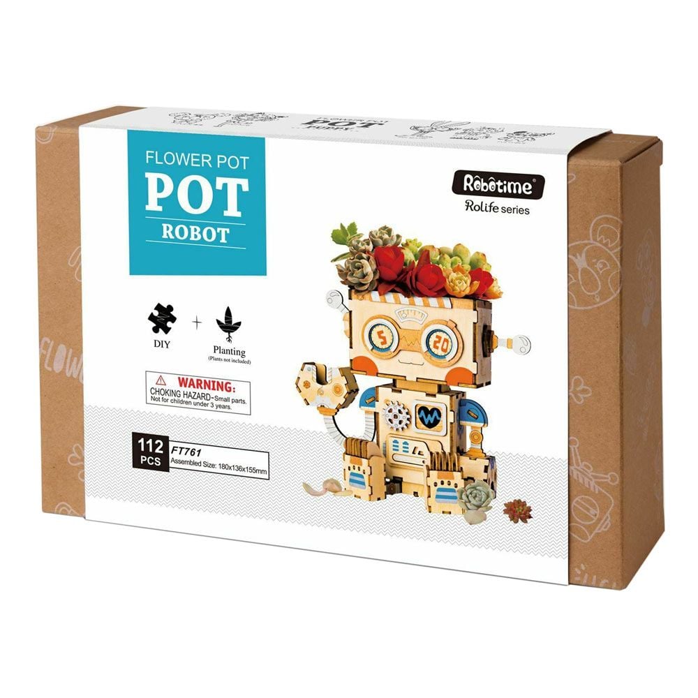 DIY FLOWERPOT ROBOT - ROBOTIME — Games World South Australia